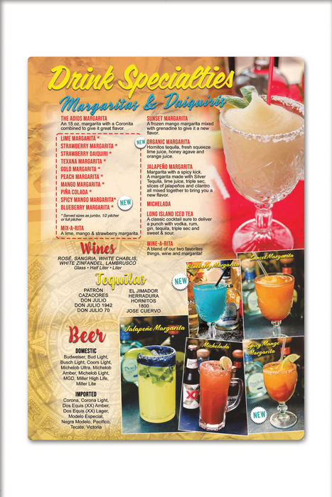 Los bravos menu store